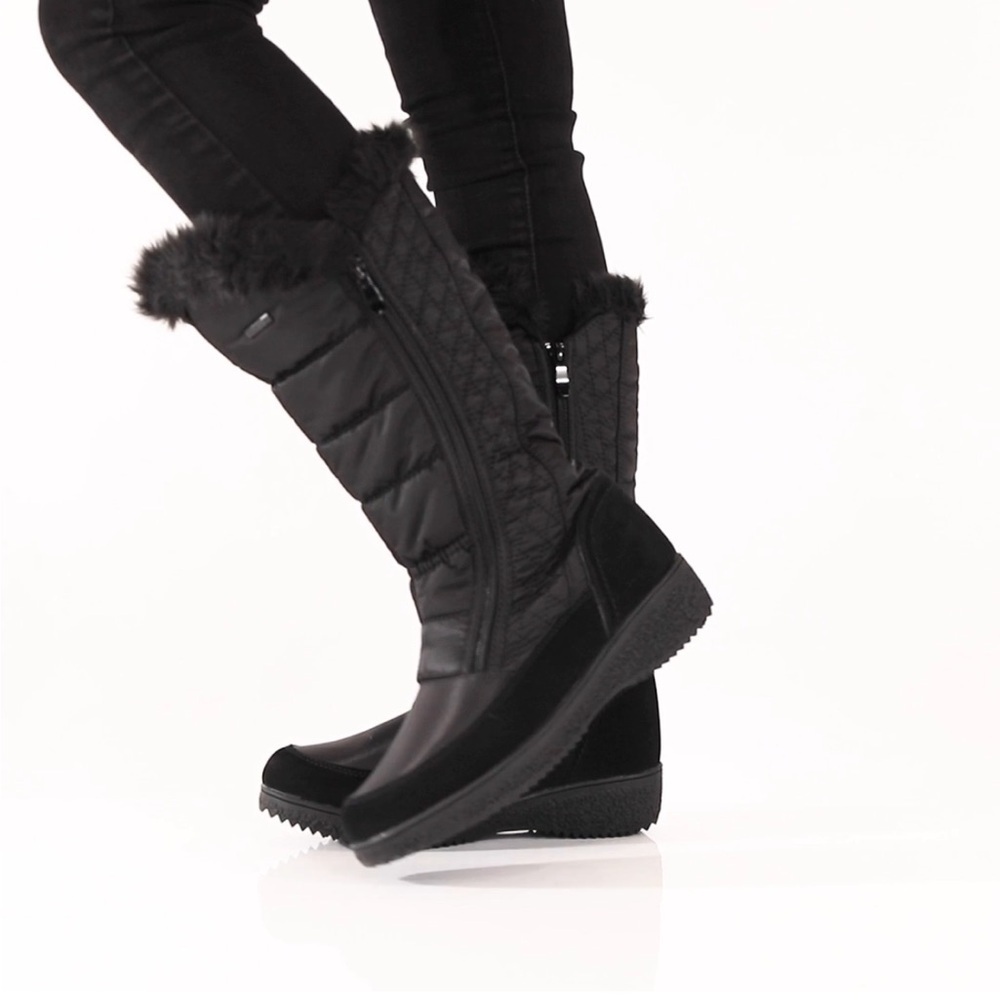 New Flexus Mireya Quilted Nylon Tall Warm Waterproof … - Gem